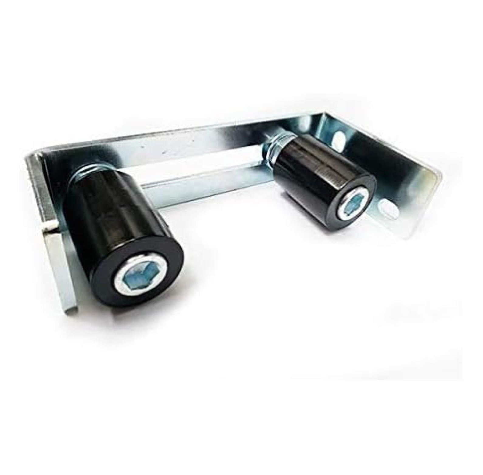 Adjustable Bracket with Sliding Rolling Gate Wheels - 3 1/2" Black - 8 ...