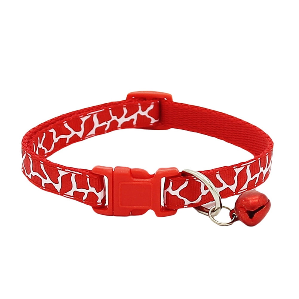 Adjustable Breakaway Pet Collar with Bell, Polyester Collar for Cat ...