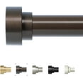 Adjustable Bronze Curtain Rod 36 to 150 Inch, Heavy Duty Telescoping ...