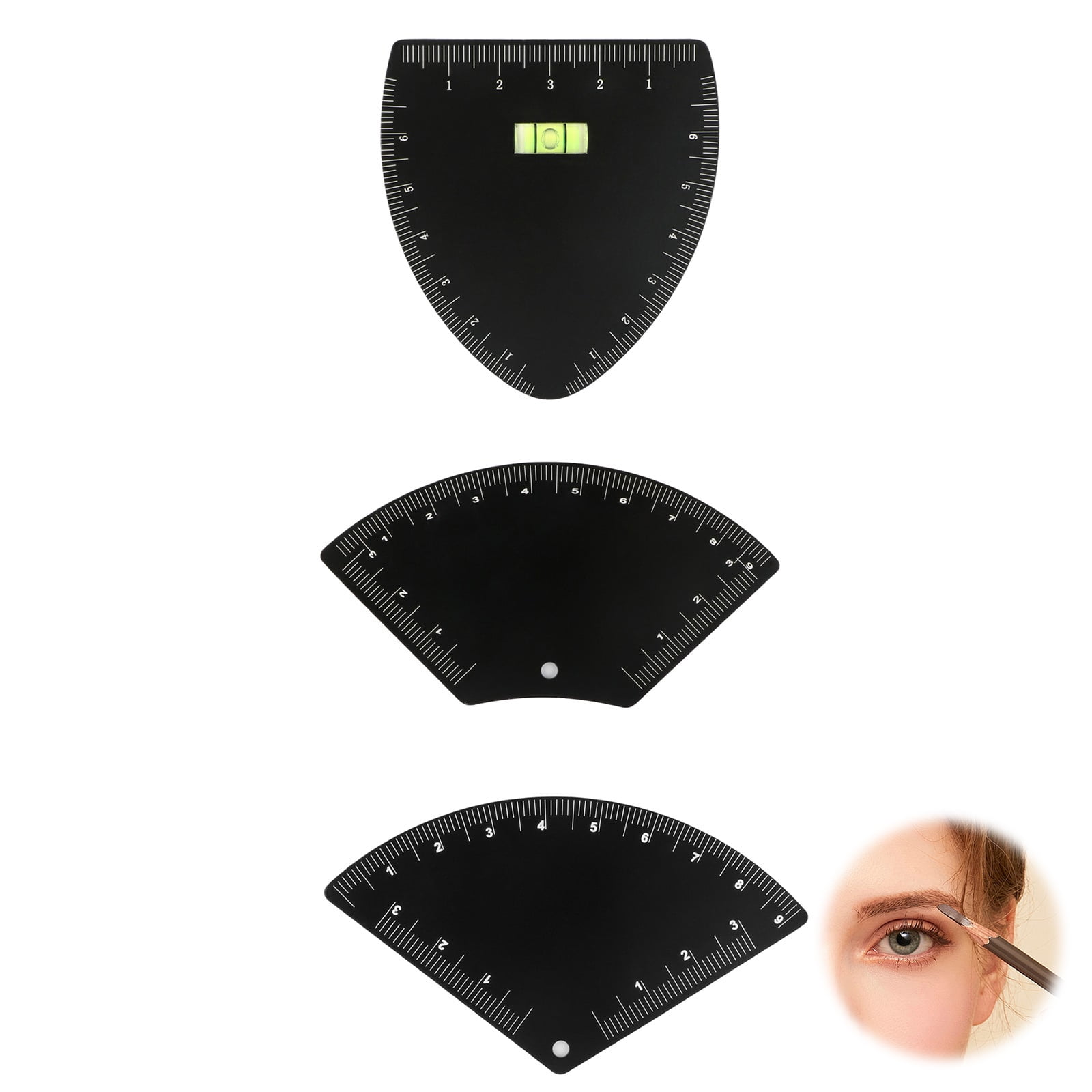 Adjustable Brow Stencils Featuring Measurement Markers & Type Templates ...