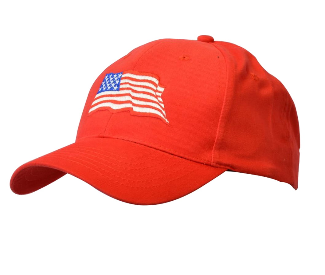 Adjustable Buckle Closure USA Flag Embroidered Cap - Walmart.com