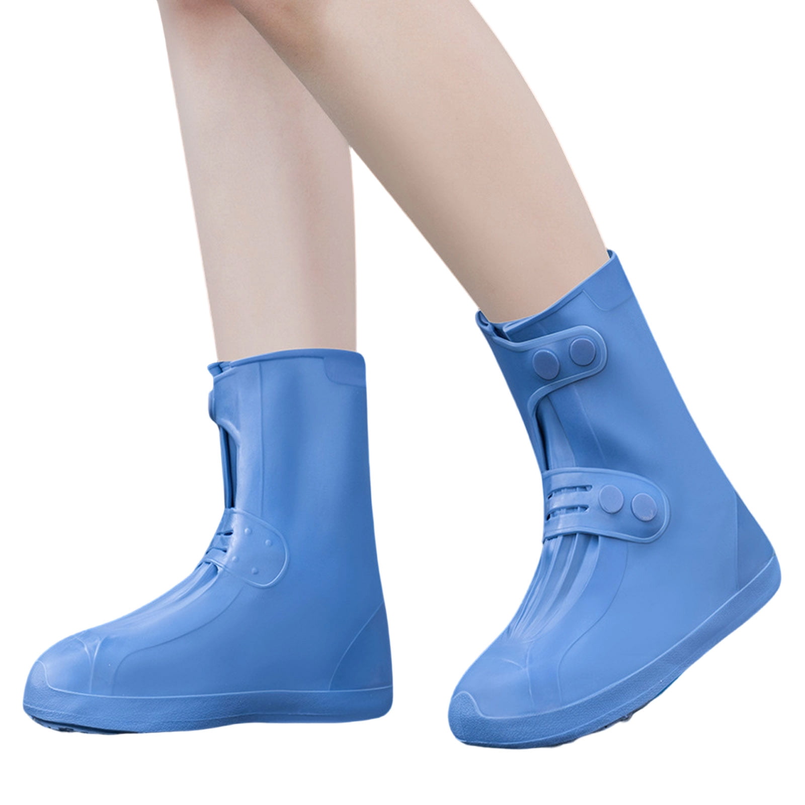 Adjustable Buckle Closure Waterproof Rain Shoe Covers Slip Resistant ...