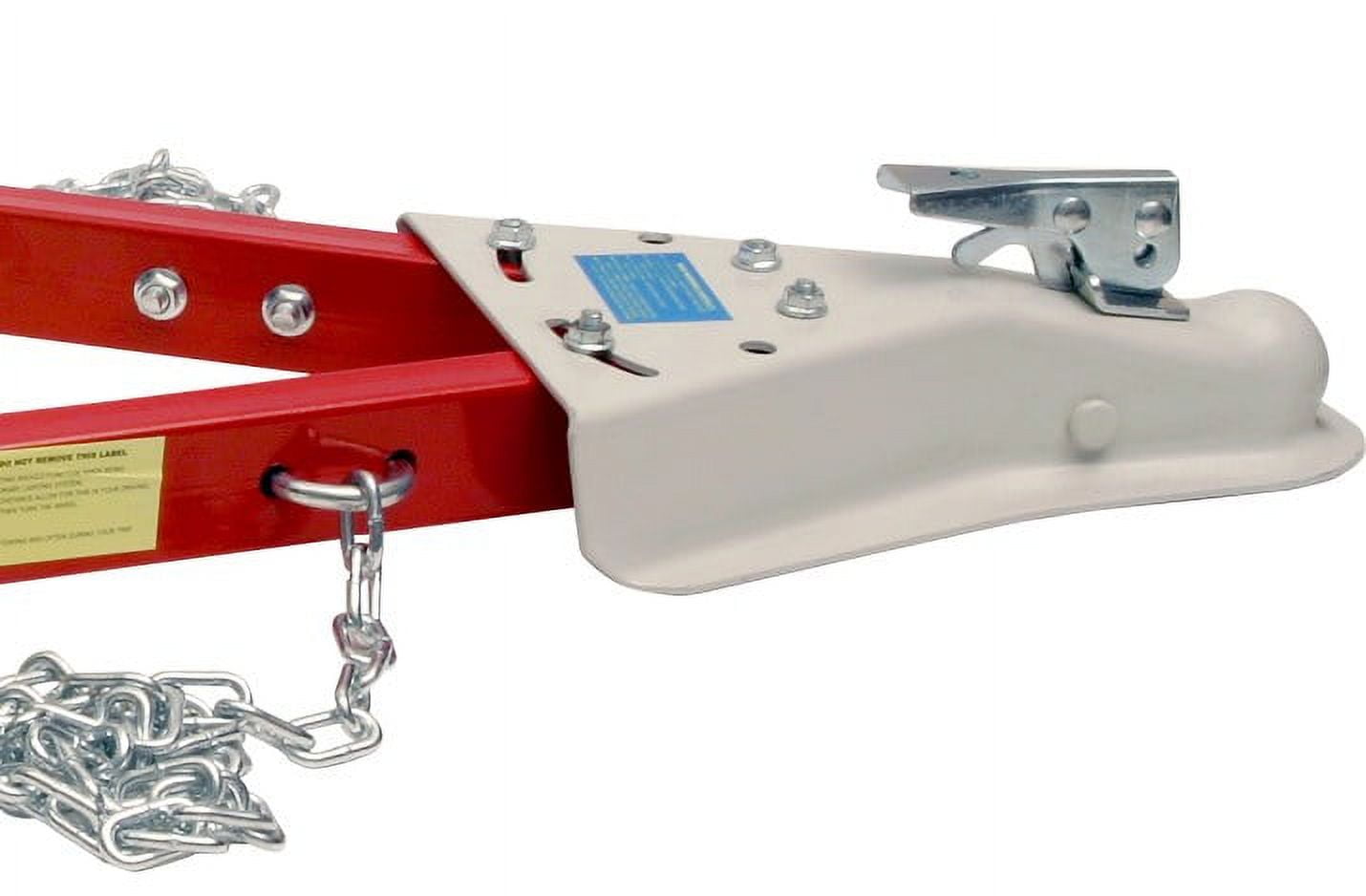 Adjustable Bumper Mount Tow Bar 5000Lb W/ 2 Chain Towing Towbar Hauling ...