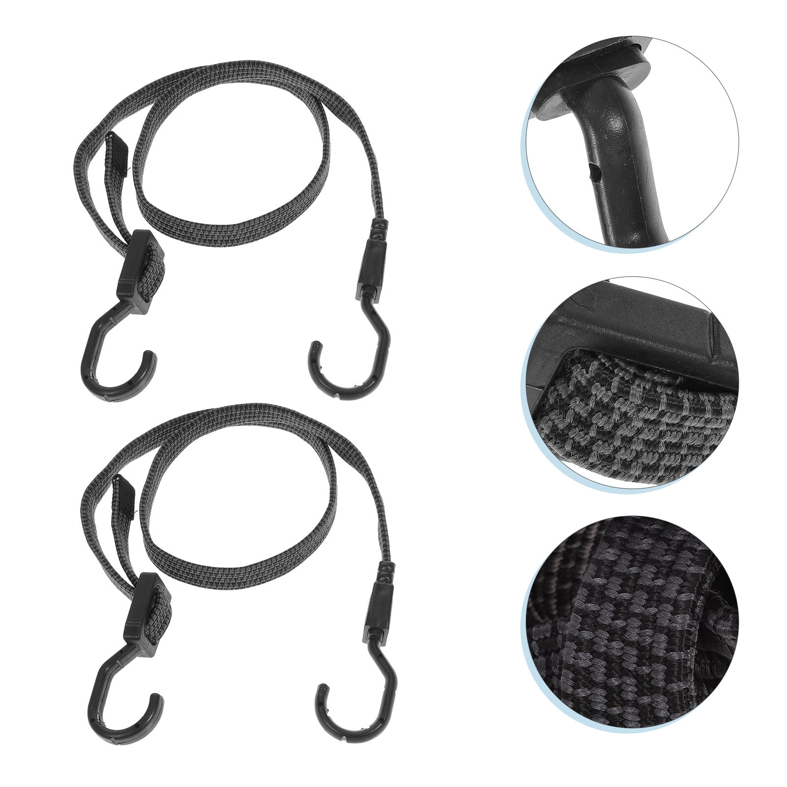 UKCOCO Adjustable Bungee Cords for Indoor Use Black Flat 3Pcs - Walmart ...