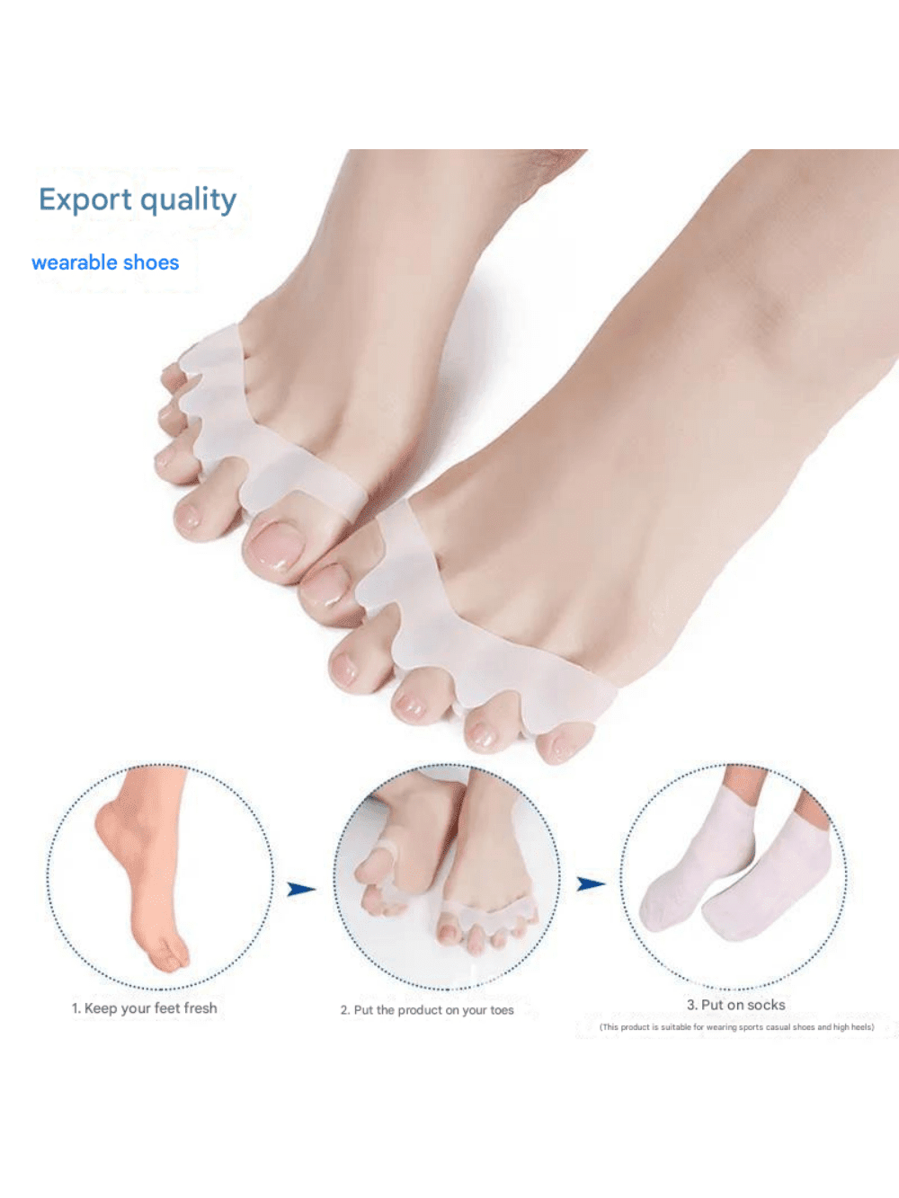 Adjustable Bunion Corrector Toe Separator for Hallux Valgus Relief Shoe ...
