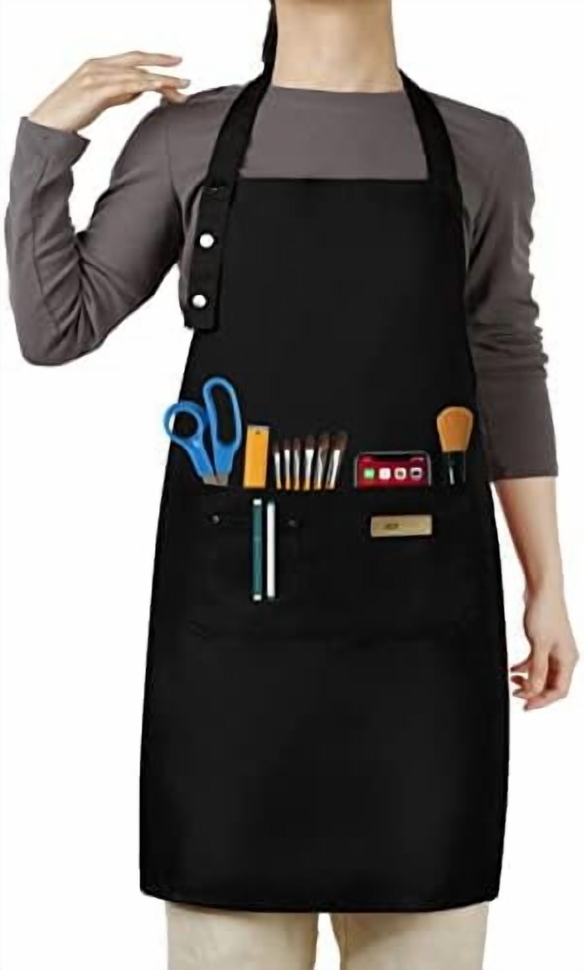 Adjustable Button Apron for Women Men Artist Painting Pottery Garden ...