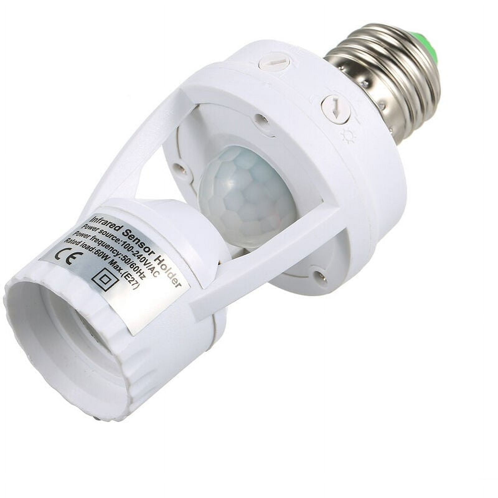 Adjustable Button Control Motion Sensor Light Socket, National Standard ...