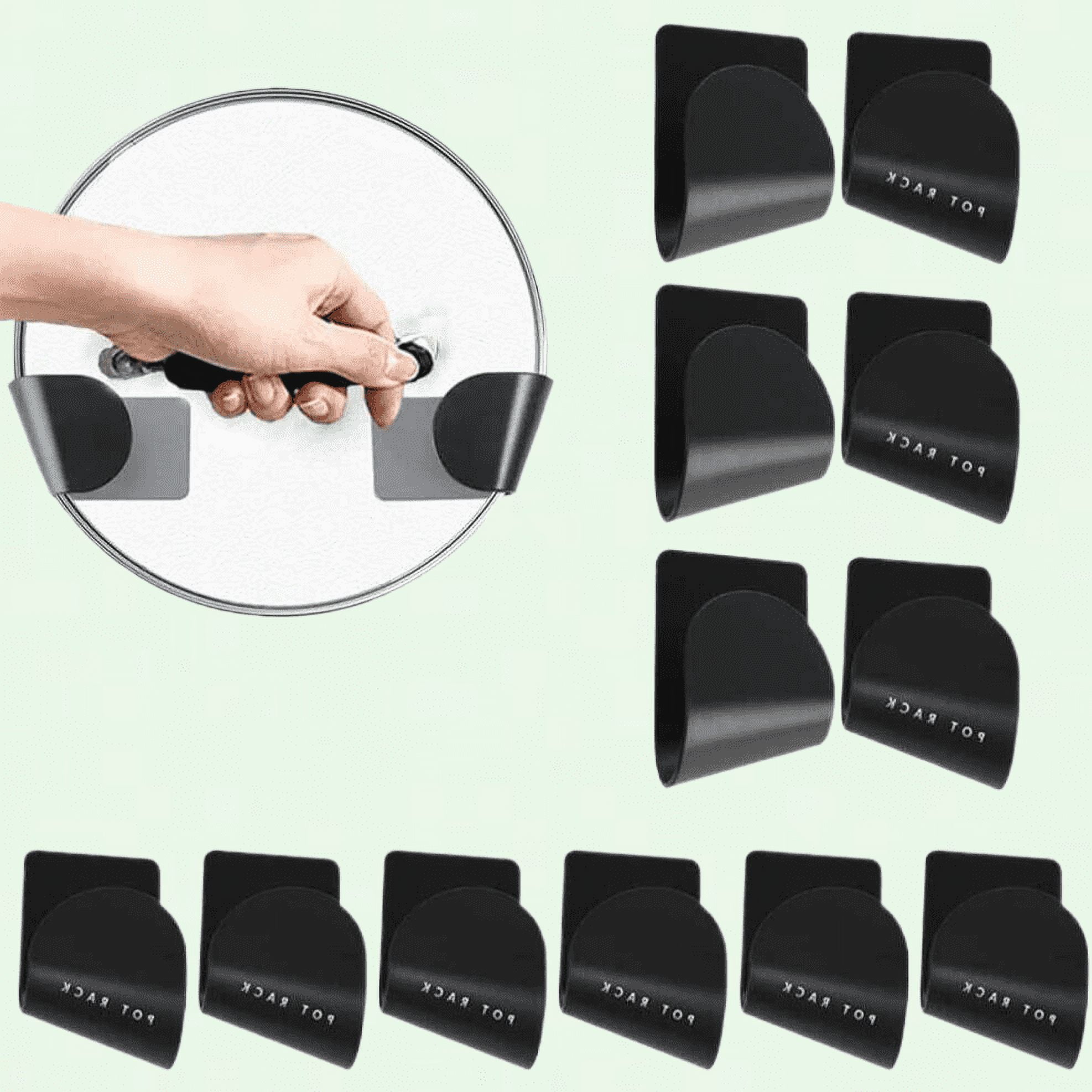 Adjustable Cabinet Door Pan Lid Organizer, Set of 6 Pairs, Wall Mount ...