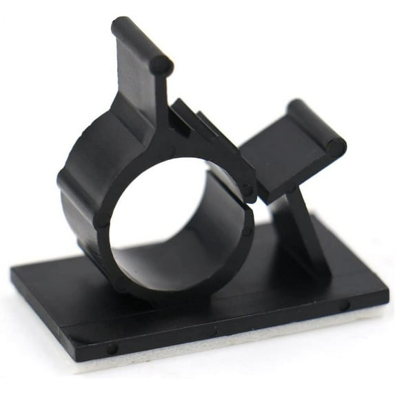 Adjustable Cable Clips self-Adhesive Backed Nylon Wire Black 25 Pack ...