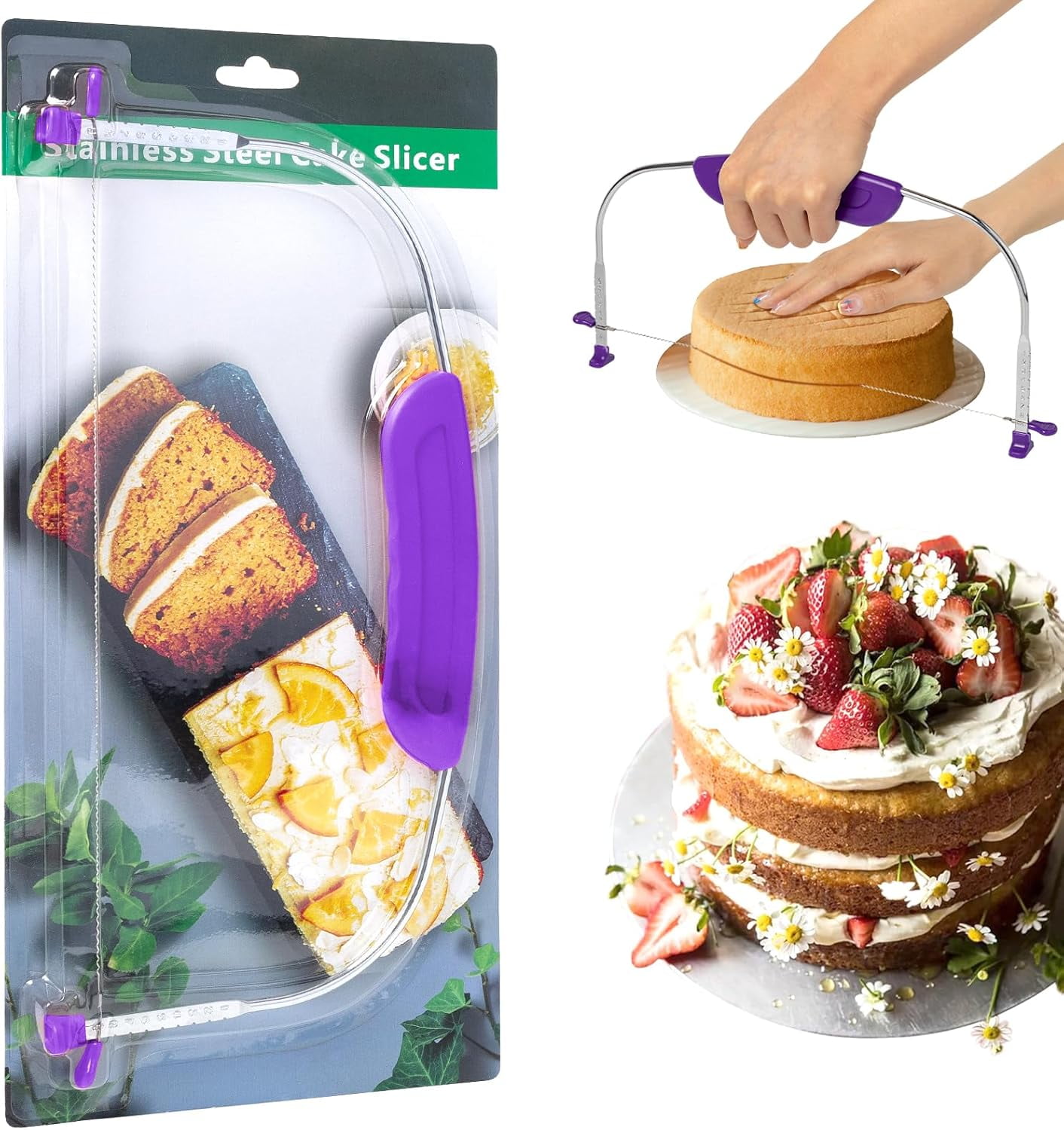 Adjustable Cake Leveler Cutter, Baking Supplies Tool for Kitchen ...