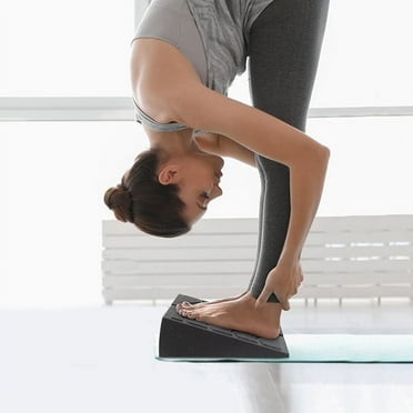 Navaris Slant Board Calf Stretcher - Adjustable Wood Incline Board for ...