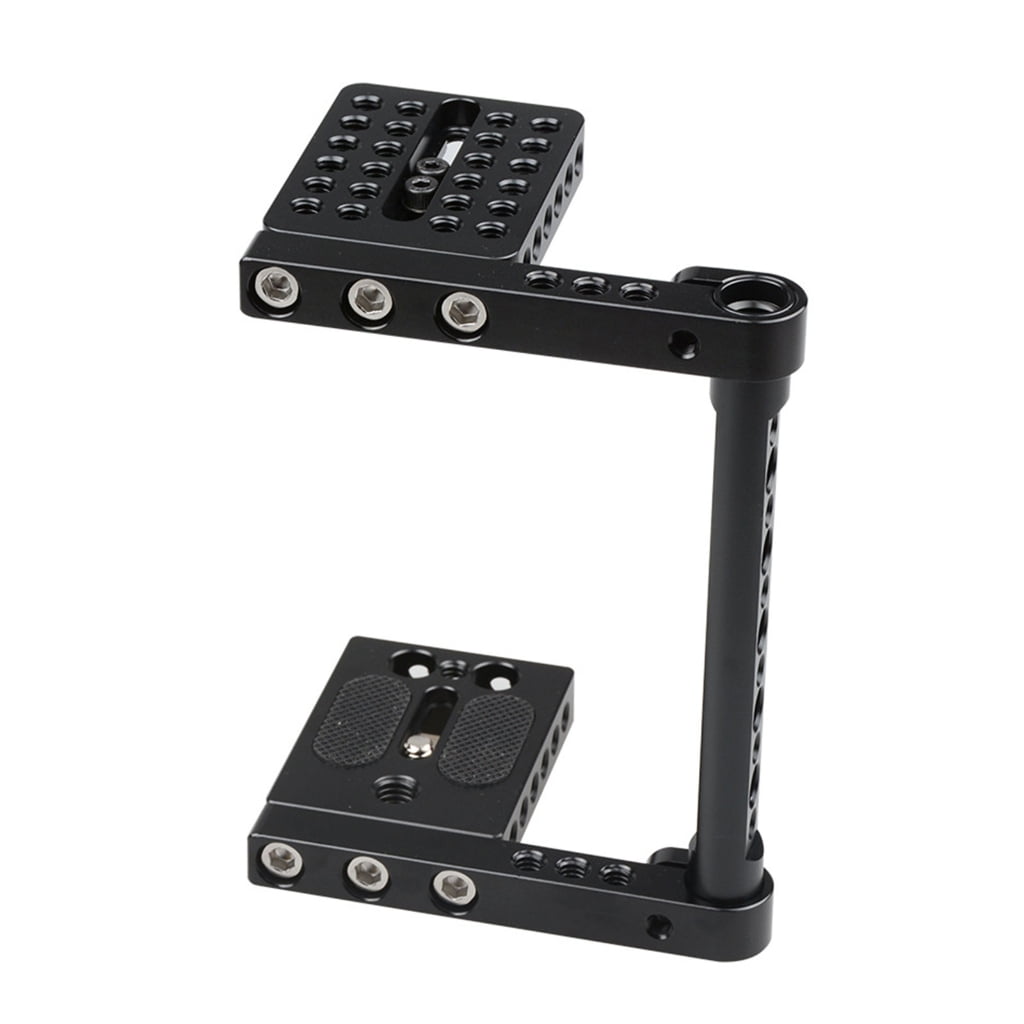 Adjustable Camera Cage Hand Grip Cold Shoe Mount for Large DSLR Cameras ...