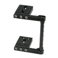 Adjustable Camera Cage Hand Grip Cold Shoe Mount for Large DSLR Cameras ...