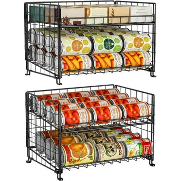 Sorbus 3-Tier Can Organizer Rack: Stackable Tracker for up to 36 Cans ...