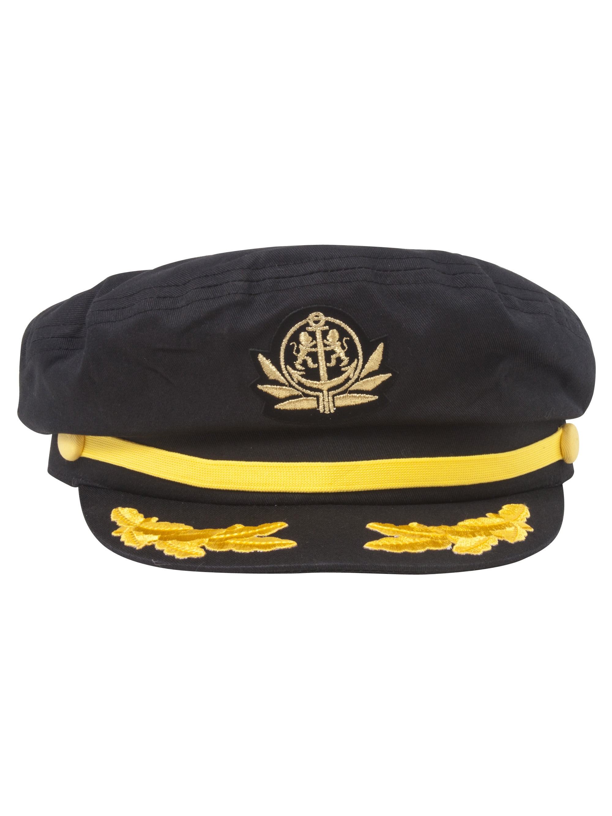 Adjustable Captain Hat - Black - Walmart.com