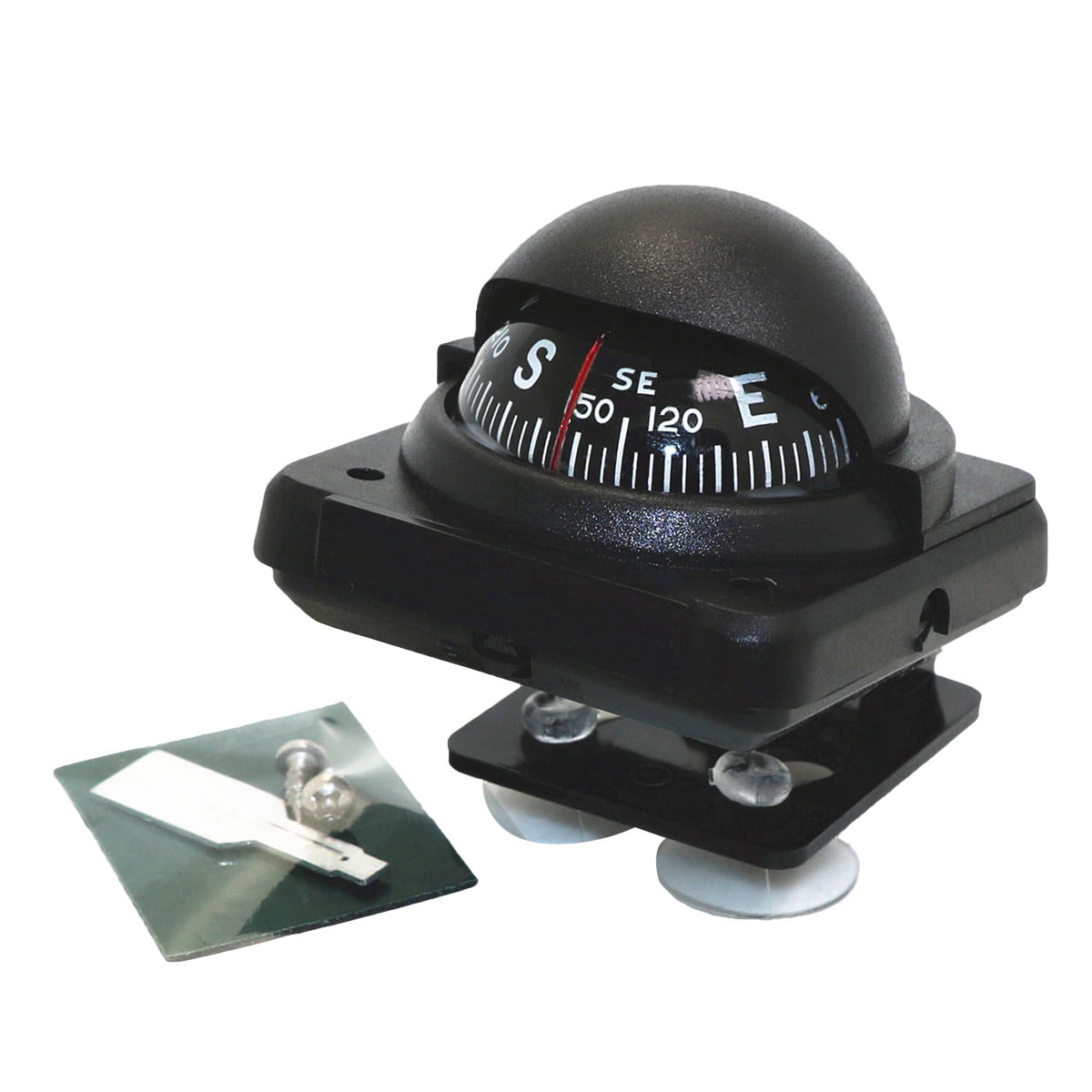 RENACLIPY Car Mounted Compass Guide Ball Black 1Pcs for Outdoor ...