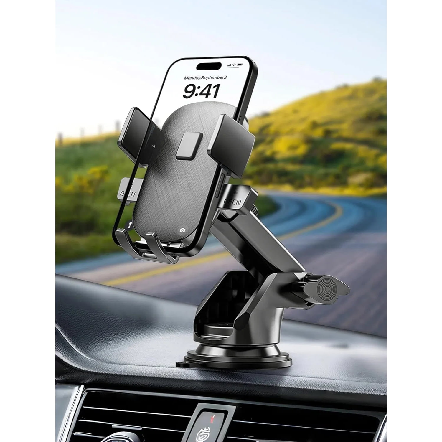 Adjustable Car Phone Holder Mount - Easy Installation For Dashboard ...