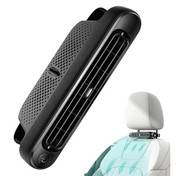 Adjustable Car Seat Cooling Fan, Rechargeable Car Headrest Fan for ...