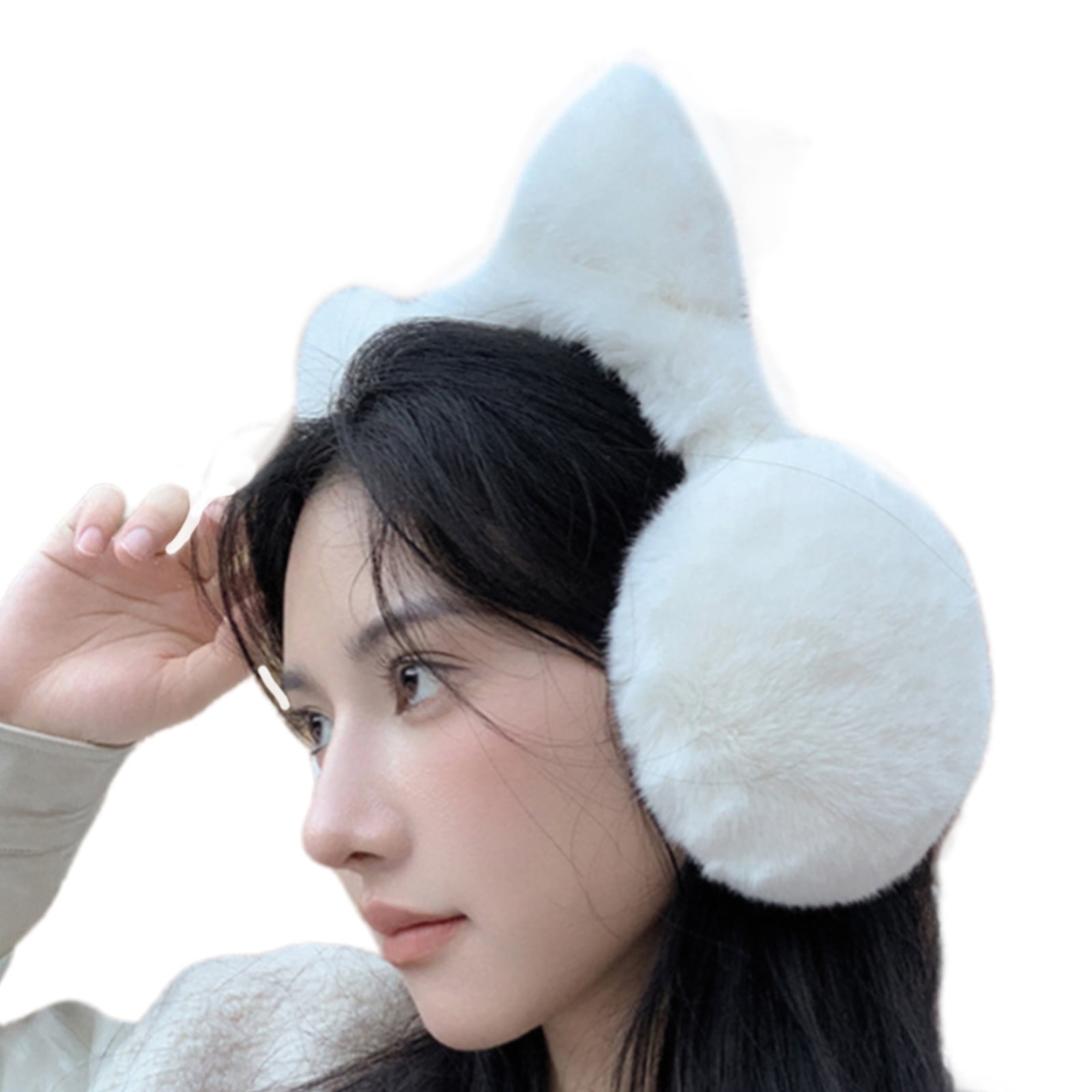 Adjustable Cartoon Kitten Earmuffs for Women 2000s Trend Millennial ...