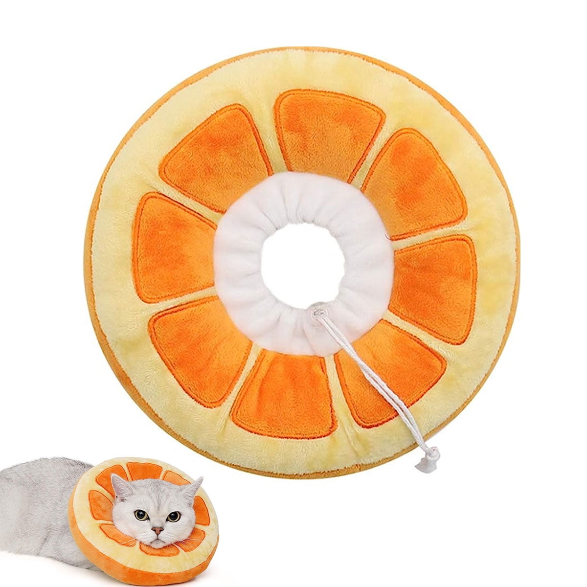 Adjustable Cat Cone Collar Soft, Cute Cat Recovery Collar, Cat Cones ...