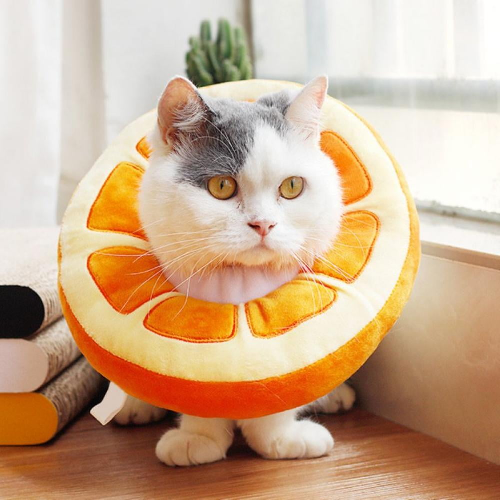 Adjustable Cat Cone Collar Soft, Cute Cat Recovery Collar, Cat Cones ...