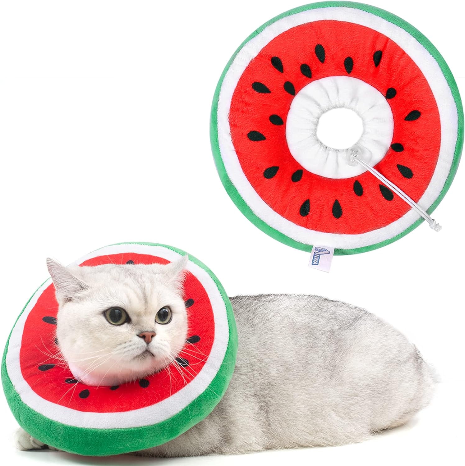 Adjustable Cat Cone Collar Soft, Cute Cat Recovery Collar, Cat Cones ...