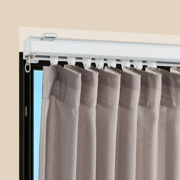 Adjustable Ceiling Curtain Hanging Track System Wall Mounted 12ft-18ft ...