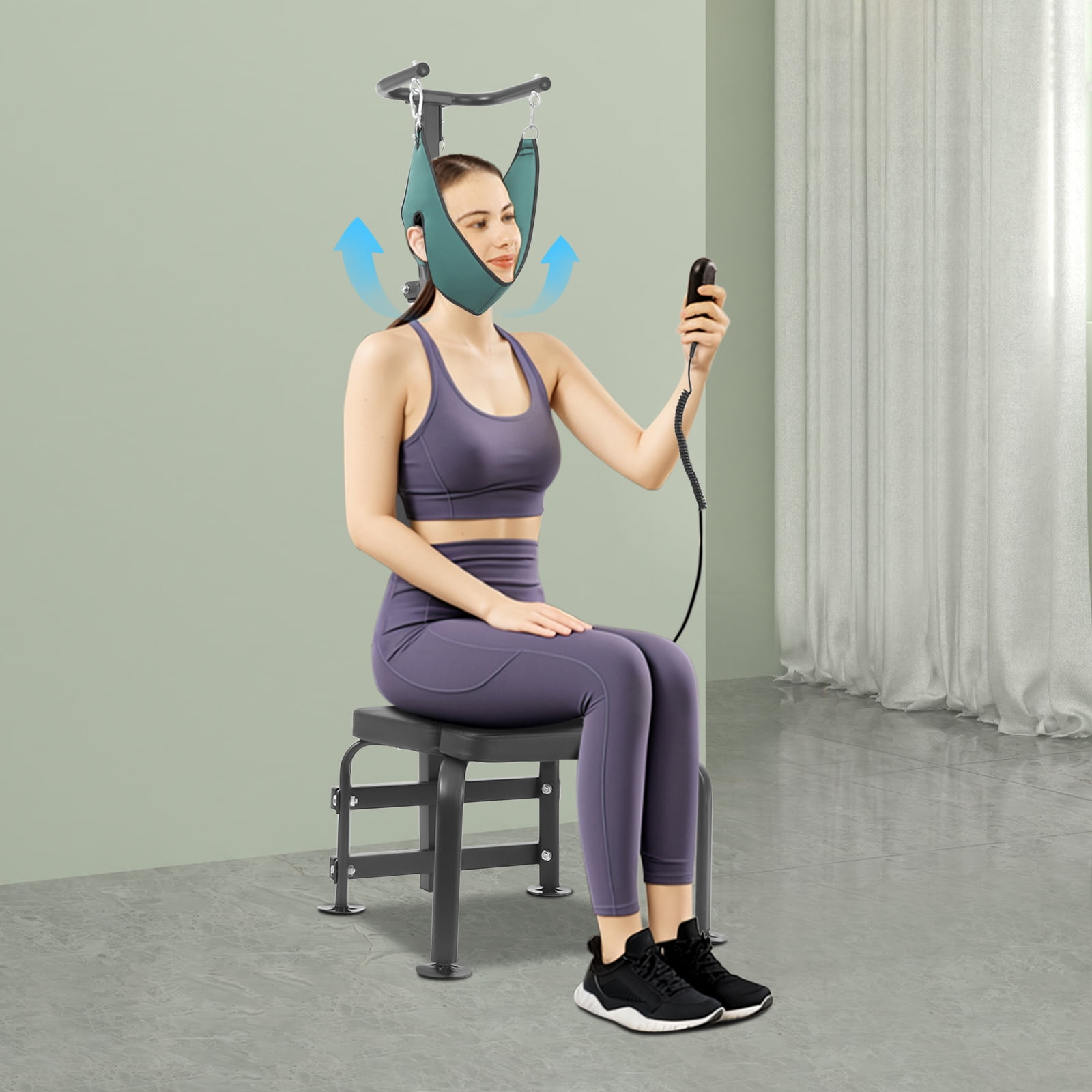 Adjustable Cervical Spine Traction Device, Hydraulic Lift for Neck ...