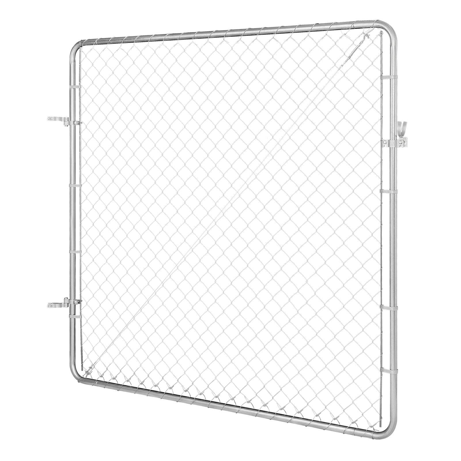 Adjustable Chain Link Fence Gate,70x72 " Galvanized Steel Panel for 3x4 ...