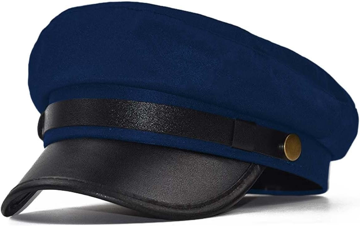 Adjustable Chauffeur Hat for Men Women - Classic Newsboy Cap, Fashion ...