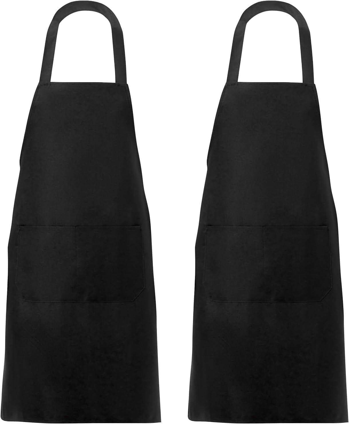 Adjustable Chef Apron for Men | 2-Pack with 2 Spacious Pockets ...