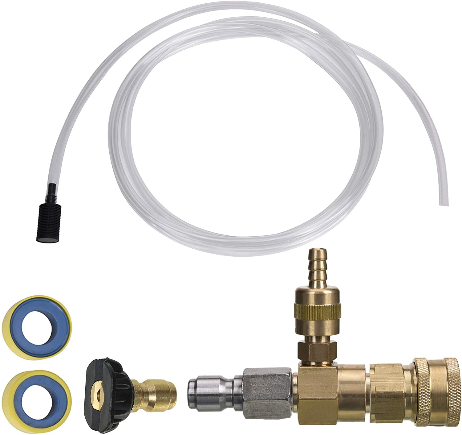 Adjustable Chemical Injector Kit for Pressure Washer, Soap Injector, 3/ ...