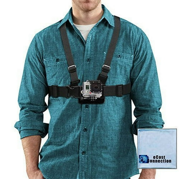 GoPro Body Adjustable Chest Mount Harness for All Hero Cameras with ...
