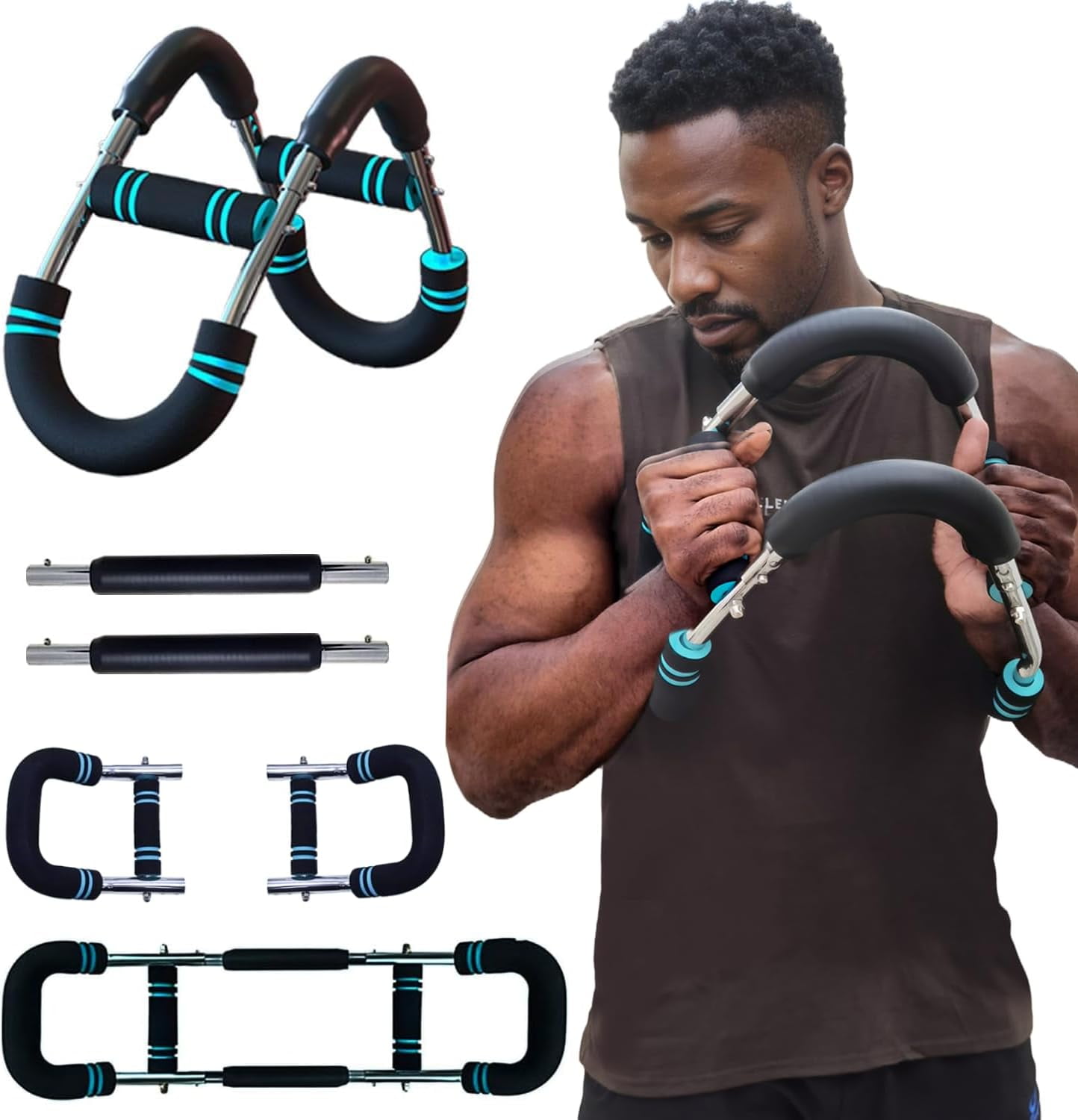 Adjustable Chest Workout Equipment with Adjustable Resistance, Portable ...