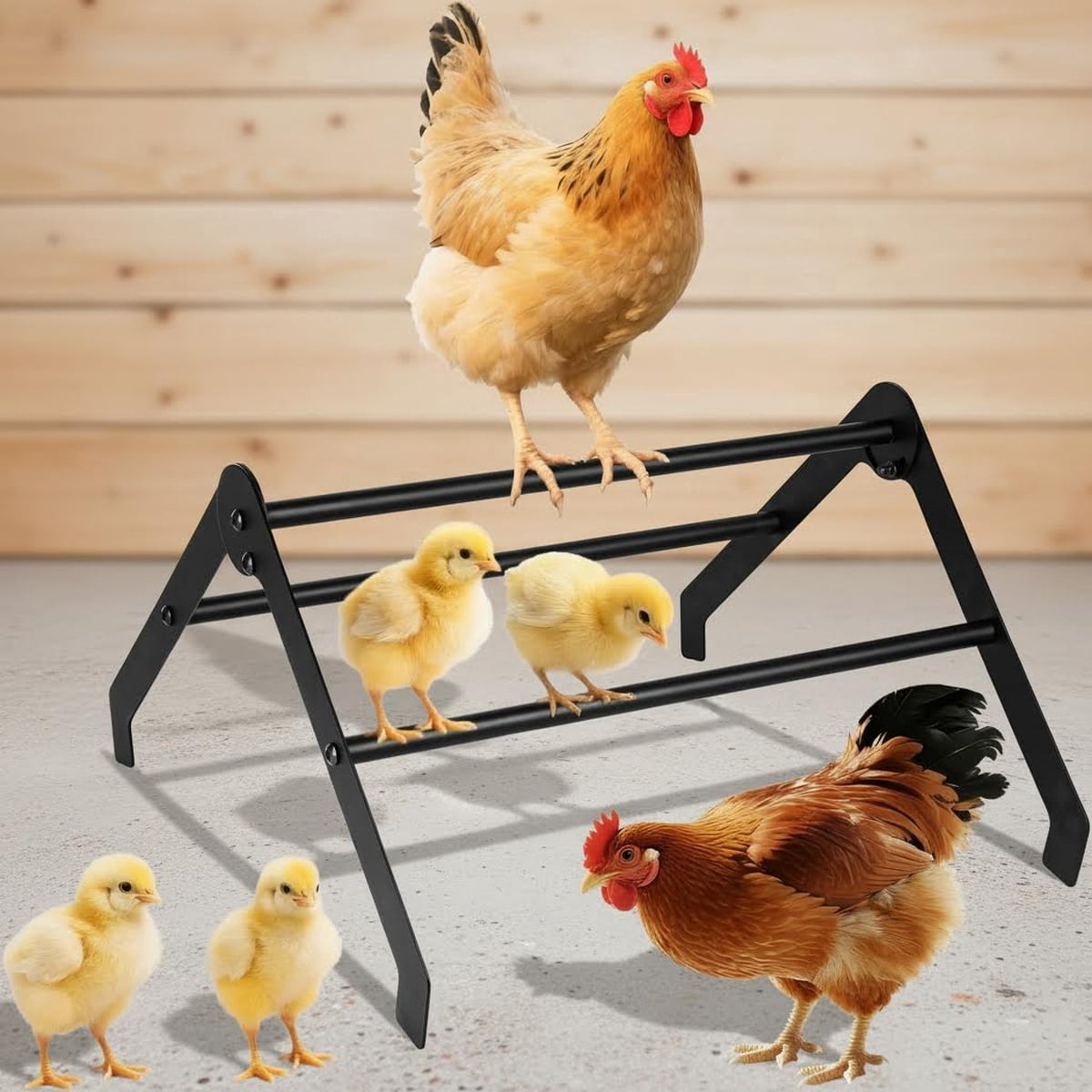 Adjustable Chicken Perch for Coop, Metal Roosting Bars, Perch Toys for ...