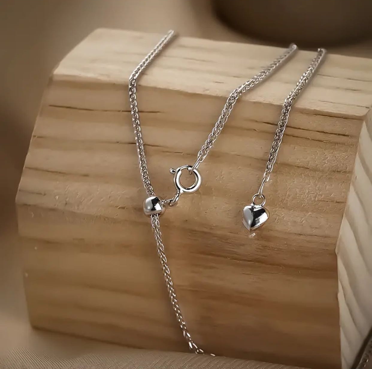 Adjustable Chopard chain S925 silver necklace long plain chain sweater chain universal chain silver chain color silver clavicle chain for women