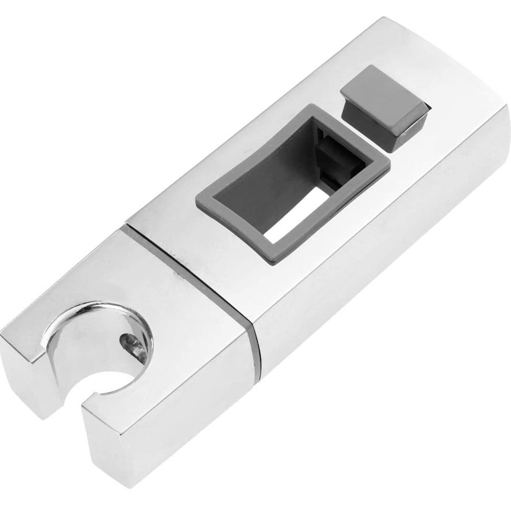 Adjustable Chrome Bathroom Shower Head Holder Riser Rail Bracket Slider ...