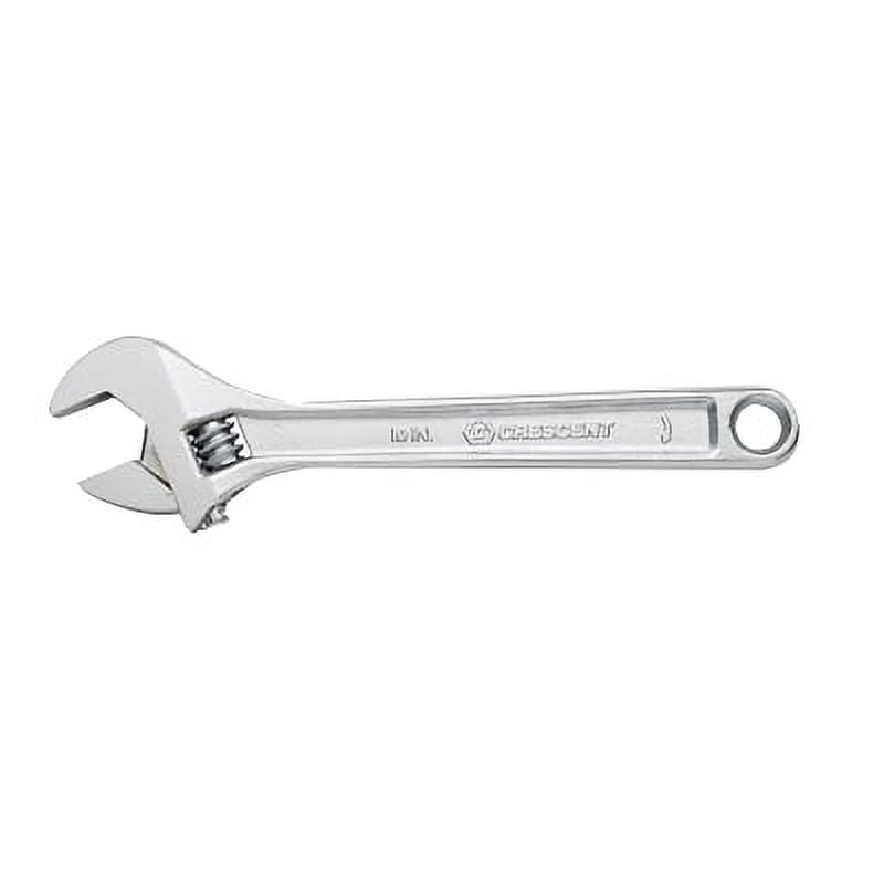 Adjustable Chrome Wrench, 4 in OAL, 1/2 in Opening, Chrome Plated ...