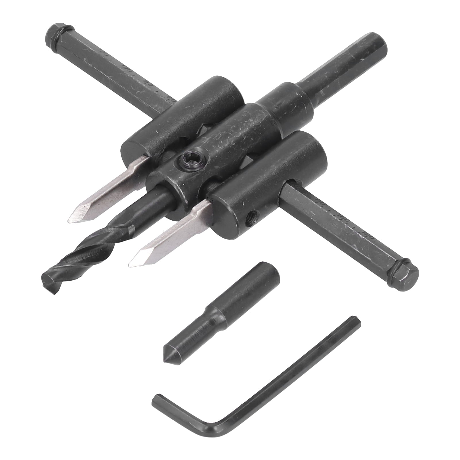 Adjustable Circle Hole Cutter Saw Kit Wood Drill Bit Round Cutting ...