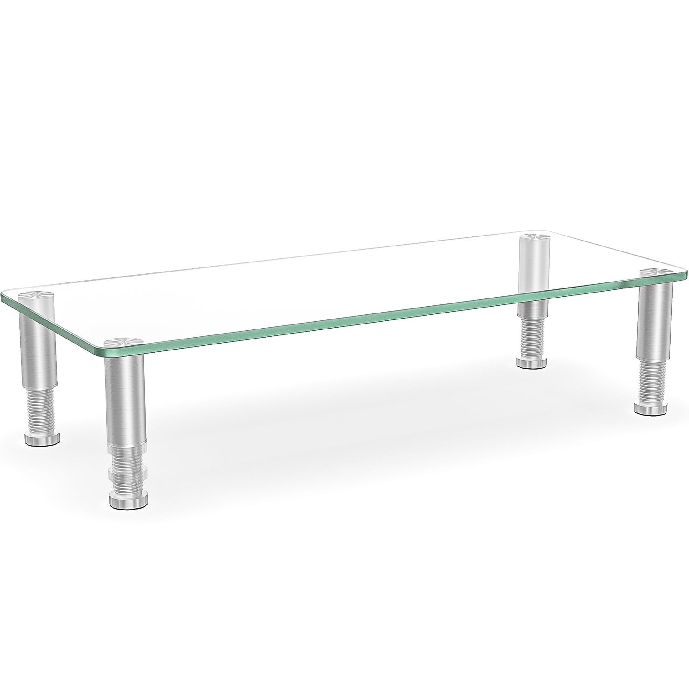 Adjustable Clear Monitor Riser for Flat Screens and Multimedia Devices ...