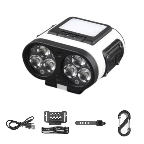 Adjustable Clip-on Hard Hat Light Rechargeable LED Flashlight for ...