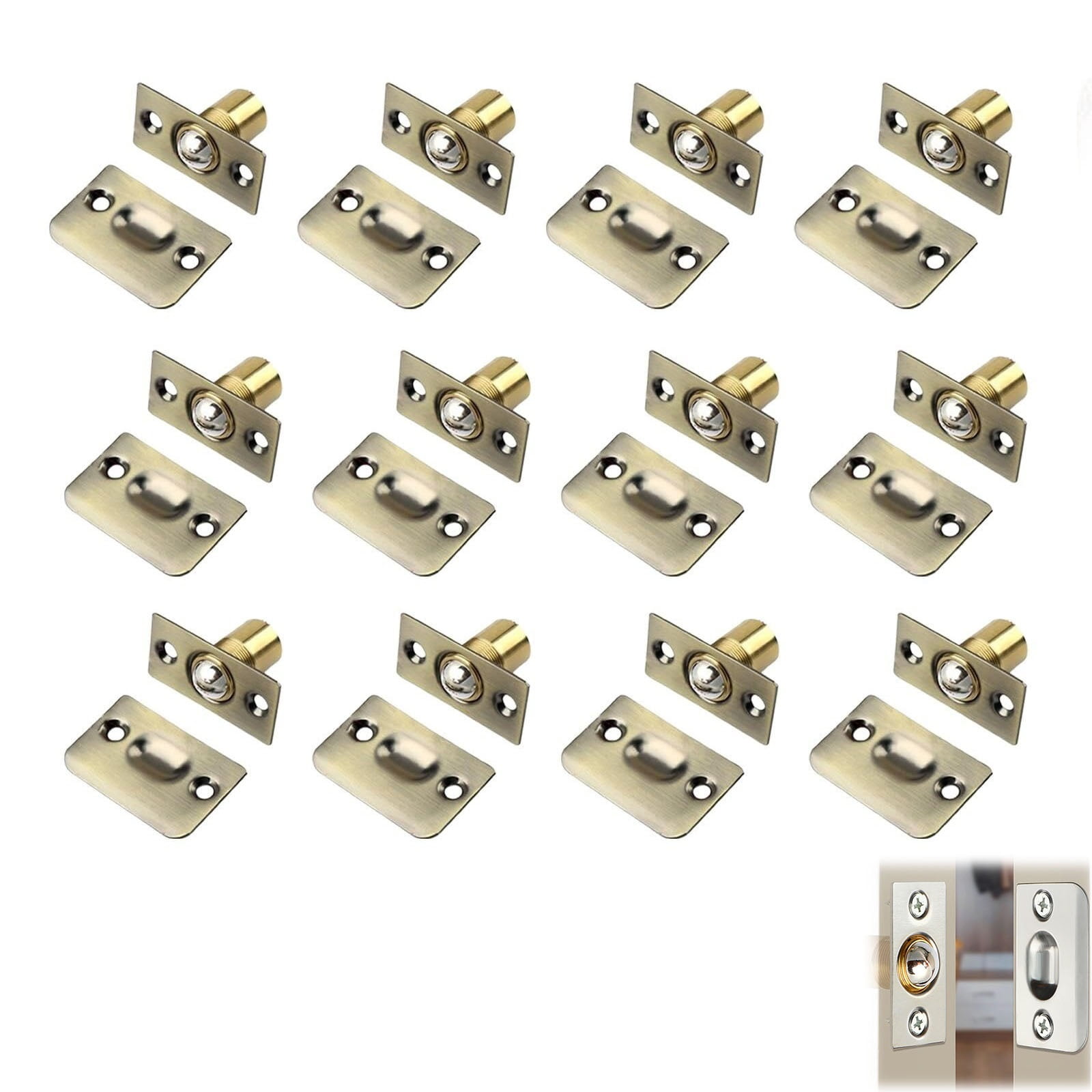 Adjustable Closet Cabinet Ball Catch Latch Quiet Ball Latch Replacement ...