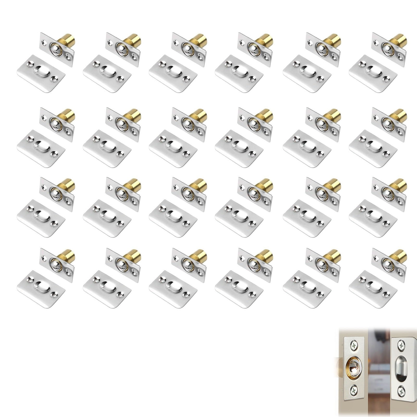 Adjustable Closet Cabinet Ball Catch Latch Quiet Ball Latch Replacement ...