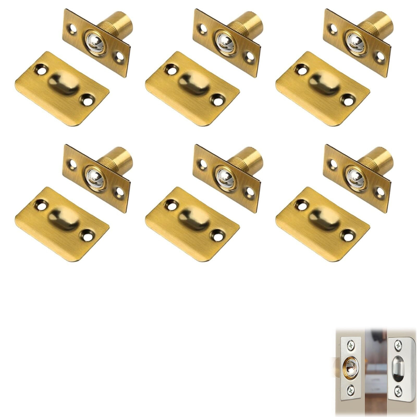 Adjustable Closet Cabinet Ball Catch Latch Quiet Ball Latch Replacement ...