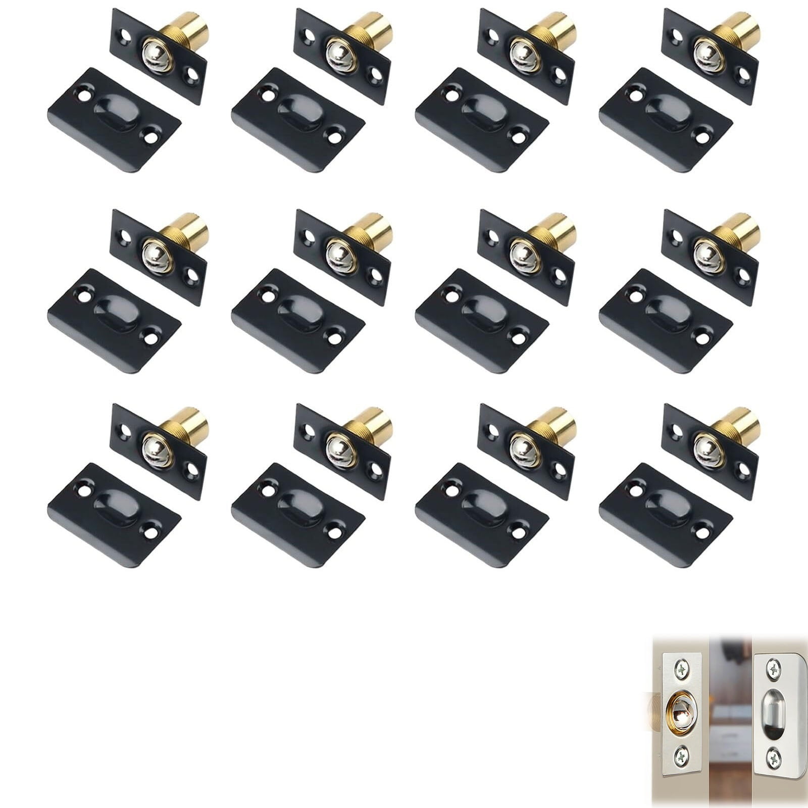 Adjustable Closet Cabinet Ball Catch Latch Quiet Ball Latch Replacement ...