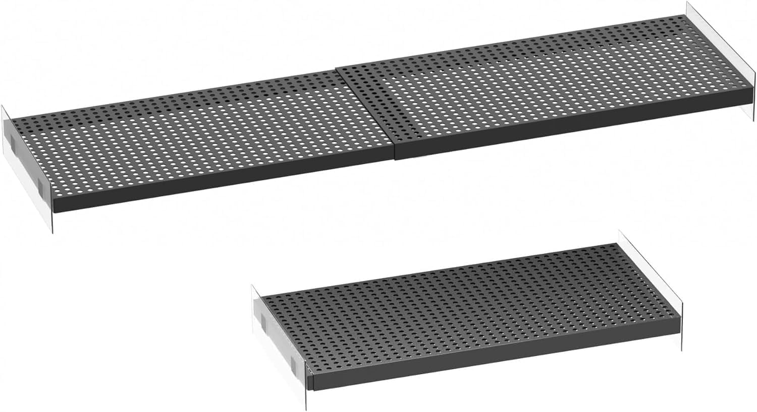 Adjustable Closet Shelves Organizers, Expandable for Cabinet Rack ...