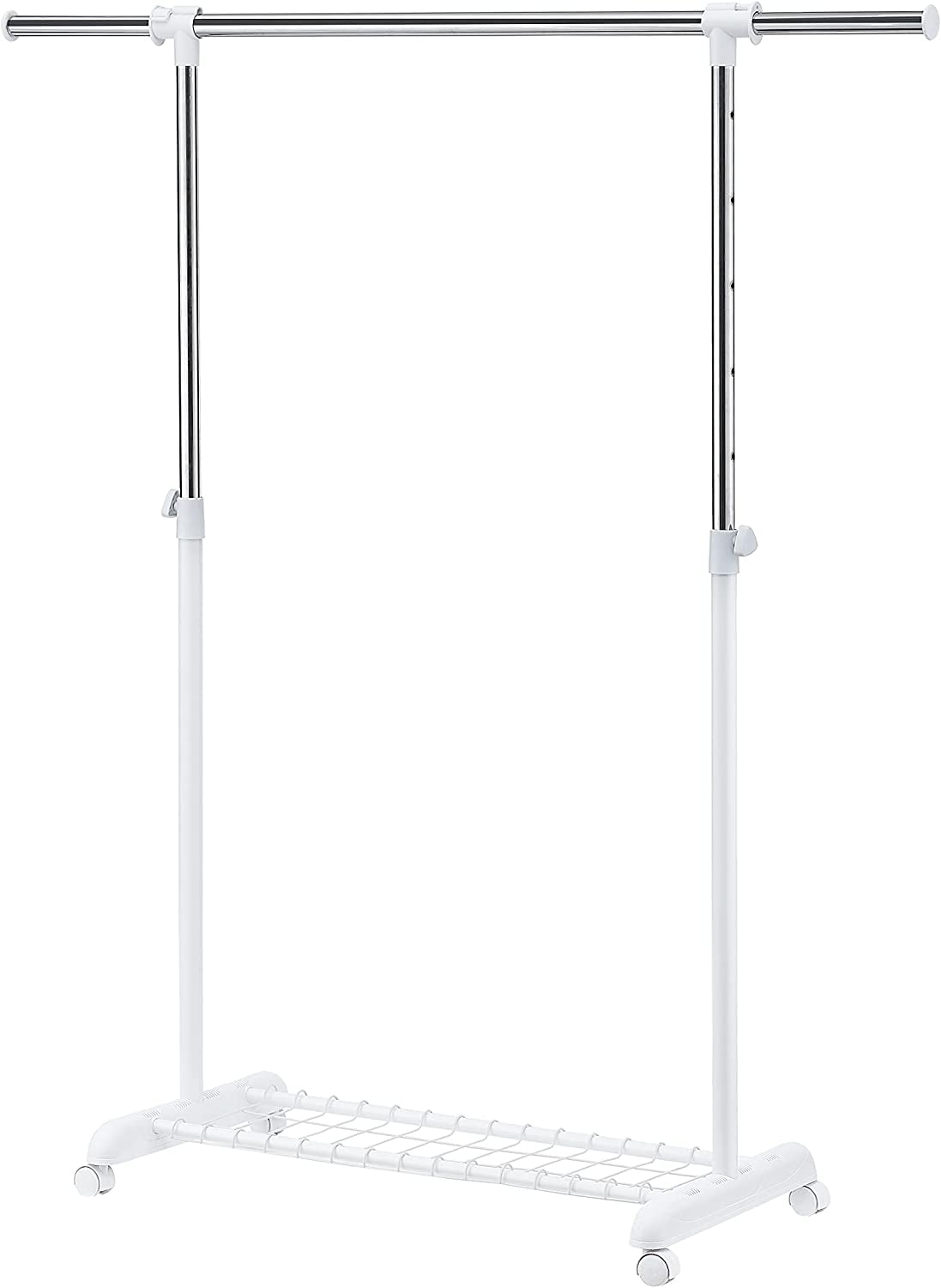 Adjustable Clothing Rack for Hanging Clothes, Heavy Duty Garment Rack ...