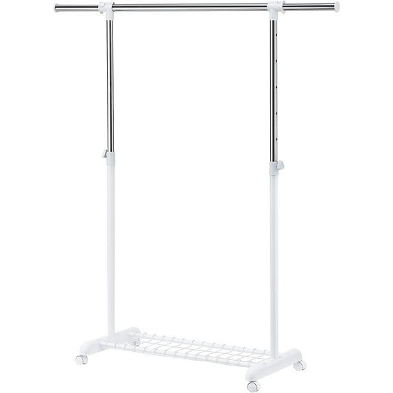 Adjustable Clothing Rack for Hanging Clothes, Heavy Duty Garment Rack ...