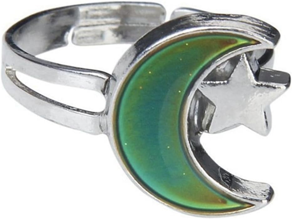 Adjustable Color Changing Mood Ring Inspirational Mystique Marble ...