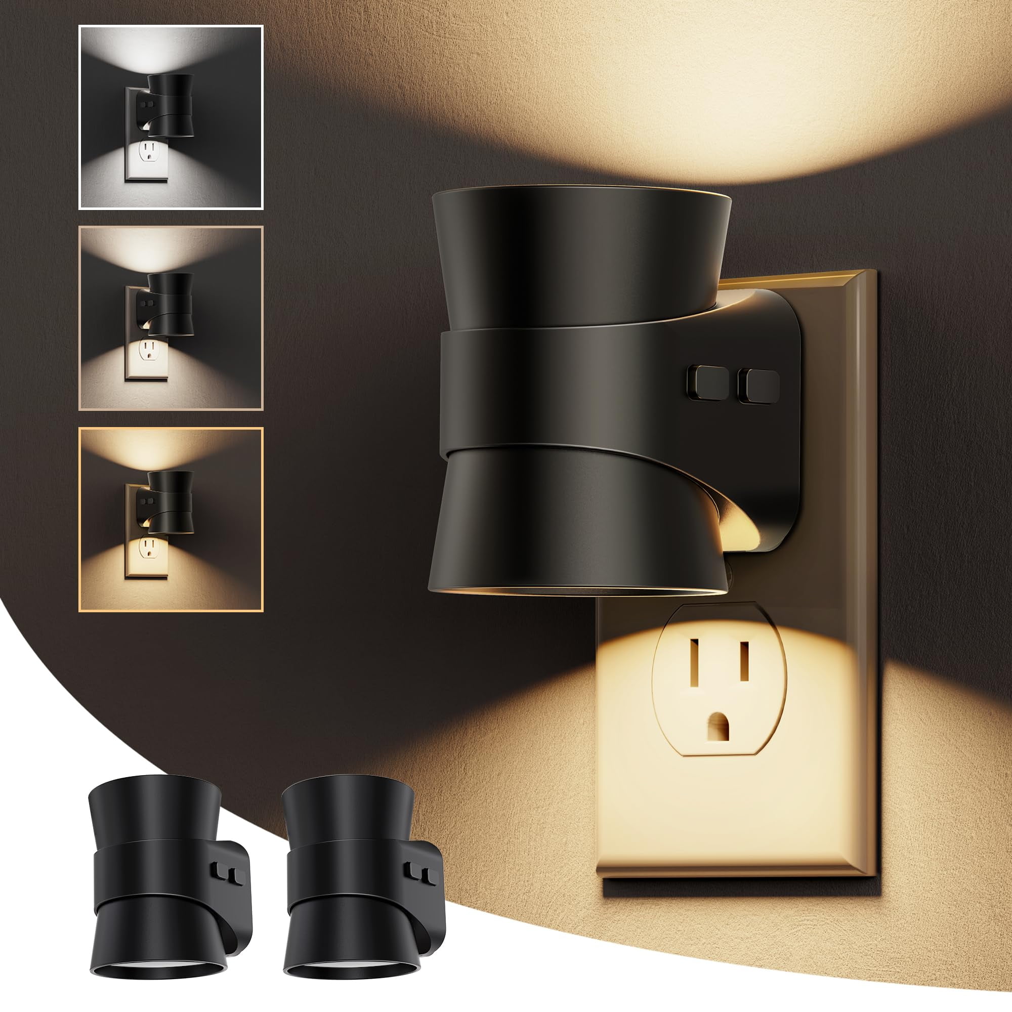 Adjustable Color Temperature LED Night Light, Dimmable Bubble Night ...